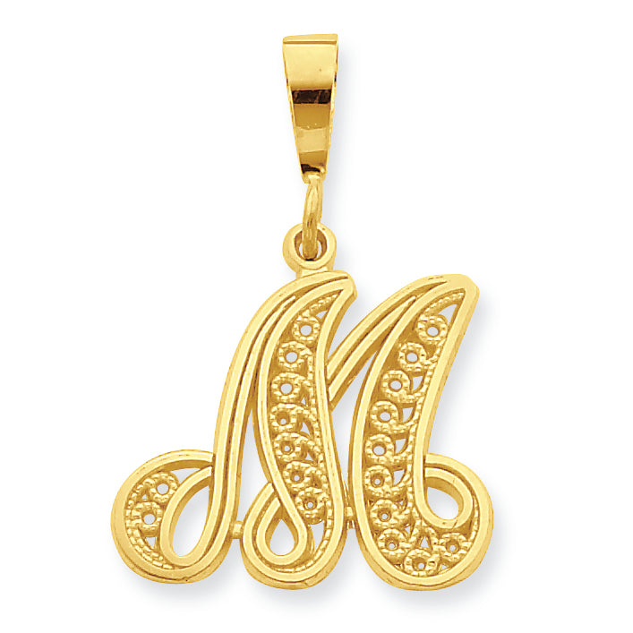 10K Gold Initial M Charm – PriceRock