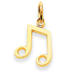 14K Gold Musical Note Charm – PriceRock