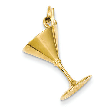 14K Gold Martini Glass Charm – PriceRock