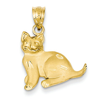 14K Gold Cat Charm – PriceRock