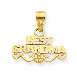 14K Gold Best Grandma Pendant – PriceRock