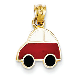 14K Gold Enameled Car Pendant – PriceRock