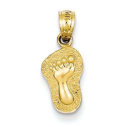 14K Gold Footprint Pendant – PriceRock