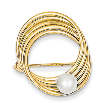 14K Gold Freshwater Cultured Pearl Pin – PriceRock