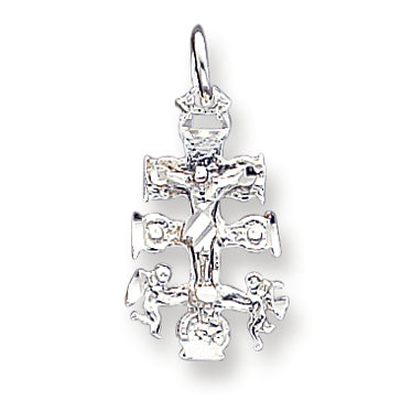 Sterling Silver Cara Vaca Crucifix Pendant – PriceRock
