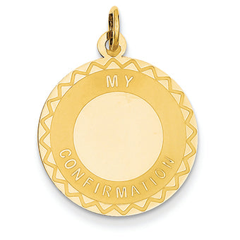 14K Gold My Confirmation Disc Pendant – PriceRock