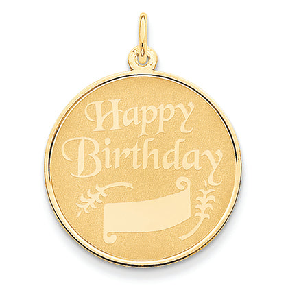 14K Gold Happy Birthday Charm – PriceRock