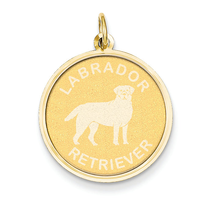 14K Gold Labrador Retriever Disc Charm – PriceRock