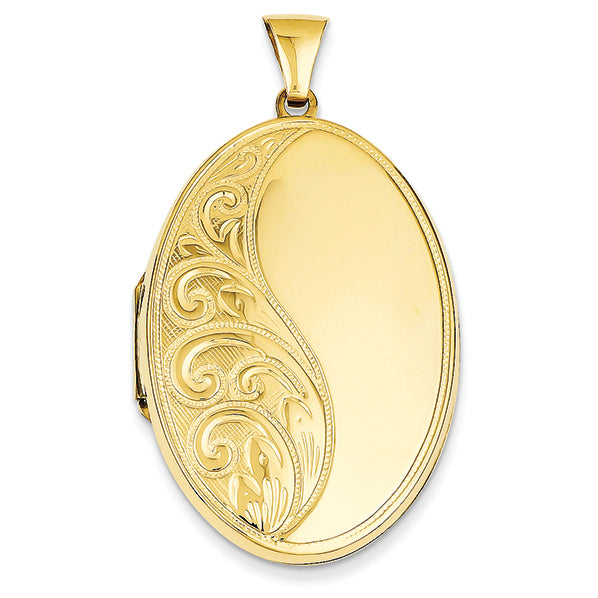 14K Gold Oval Heavy Weight Locket – PriceRock