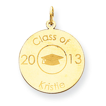 14K Gold Personalized Graduation Charm – PriceRock