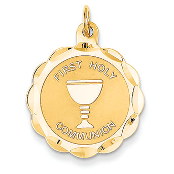 14K Gold First Holy Communion Disc Charm – PriceRock