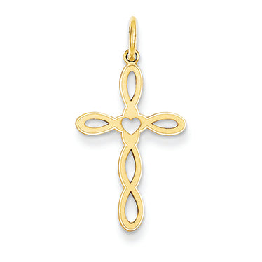 14K Gold Laser Designed Cross Pendant – PriceRock